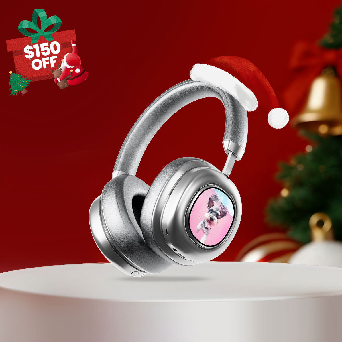 MorningBlues Headphones with OLED Screen,NFC,Noise-cancelling-VWS X1